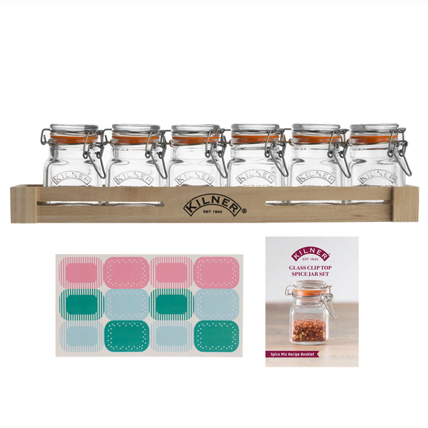 Kilner S/6 Spice Jars & Rack – Penna & Co.